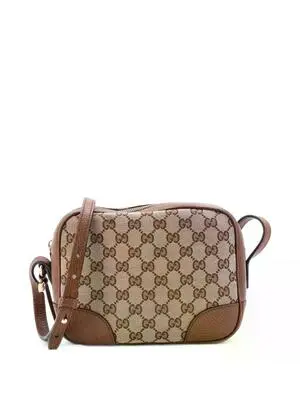 Gucci Bree Disco Gg Canvas With Leather Mini Crossbody Bag