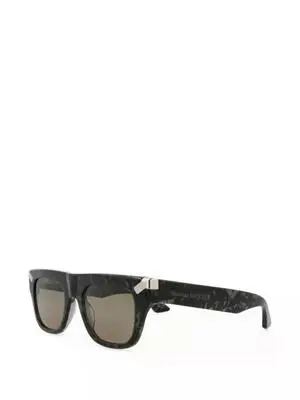 Alexander McQueen Tortoiseshell-effect Square-frame Sunglasses - Grey