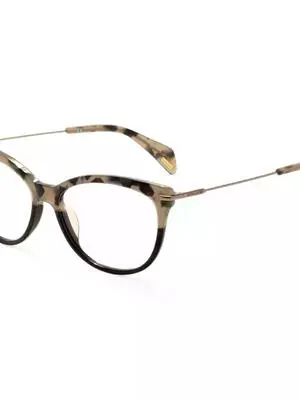 POLICE Tortoiseshell-effect Cat-eye Glasses - Brown