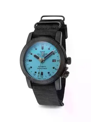 GLYCINE Airman Contemporary Purist 42mm Automatic Watch - Blue
