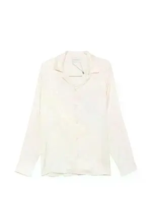 Drole De Monsieur Paisley-jacquard Long-sleeve Shirt - Neutrals