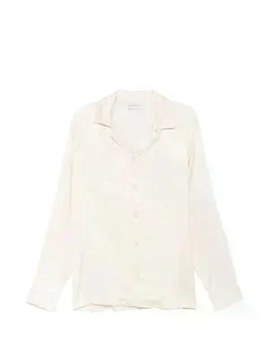 Drole De Monsieur Paisley-jacquard Long-sleeve Shirt - Neutrals
