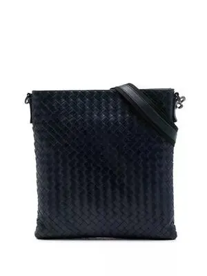 Bottega Veneta 2012-2026 Nappa Intrecciato Vn Crossbody Bag - Blue