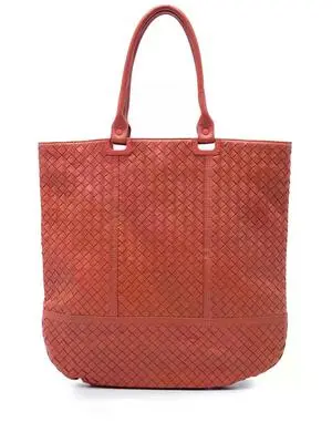 Bottega Veneta 2012-2026 Nappa Intrecciato Tote Bag - Orange