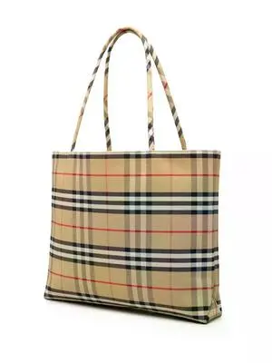 Burberry 2000-2017 House Check Canvas Tote Bag - Neutrals