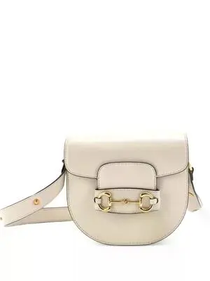 Gucci Horsebit 1955 Leather Mini Shoulder Bag - Neutrals