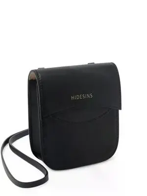 HIDESINS Logo-print Foldover Shoulder Bag - Black