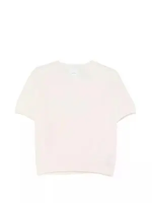 IVORY PARIS Petal Short-sleeve Crew-neck Sweater - Neutrals
