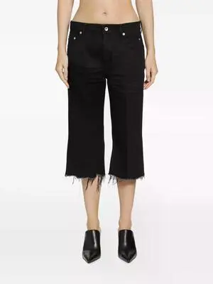 Rick Owens Bolan Frayed-hem Jeans - Black