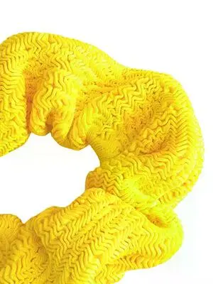 PARAMIDONNA Textured Scrunchie - Yellow