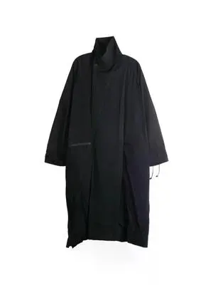 Yohji Yamamoto High-neck Zip-detail Coat - Black