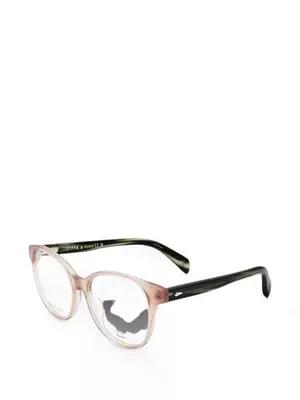 Rag & Bone Logo-detail Glasses - Pink