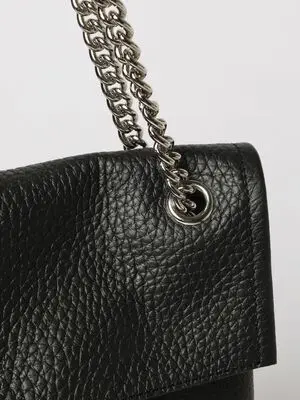 Orciani Leather Shoulder Bag With Chain Strap