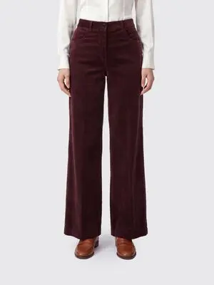 Aspesi High-waisted Wide-leg Corduroy Trousers - Red