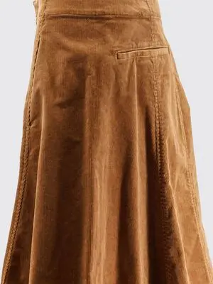Polo Ralph Lauren High-waisted Velvet A-line Midi Skirt