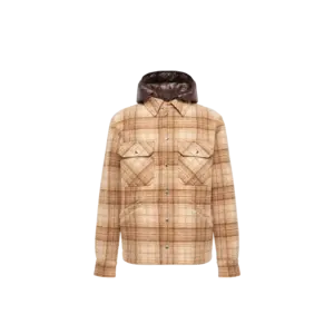 Moncler Nyvalin 3-in-1 Checked Hooded Jacket - Beige
