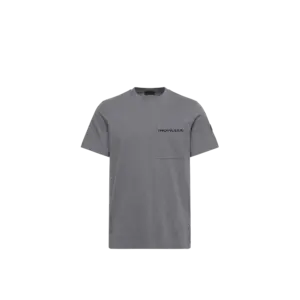 Moncler Logo Cotton Jersey T-shirt - Gray