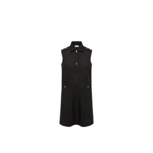 Moncler Wool Gabardine Shirt Dress - Black