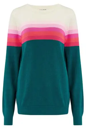 SUGARHILL BRIGHTON Rita Striped Crew Neck Jumper