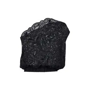 ZETAYE Lyric Lace One Shoulder Top - Black