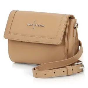 LUIS STEVEN Charley Crossbody - Sand Pebble Leather Brown