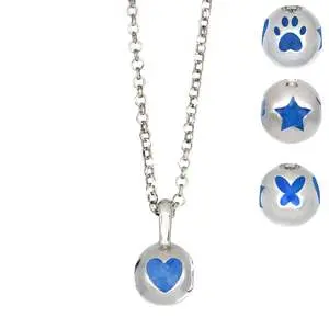 MYRTO KATRAMADOU JEWELLERY Melina Pendant Necklace With Symbolic Embellishments - Blue/silver