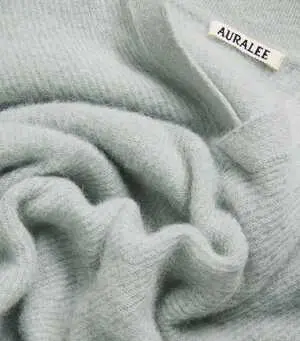 Auralee Alpaca-blend Skipper Polo Sweater