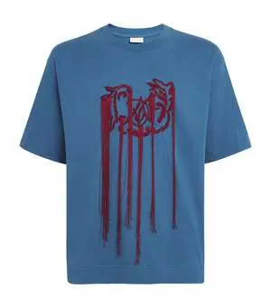 Dries Van Noten Cotton Embroidered Bird T-shirt