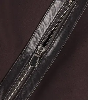 Isaia Wool Padded Aviator Jacket