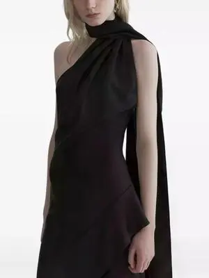 MUGLER Midi Fluid Scarf Dress