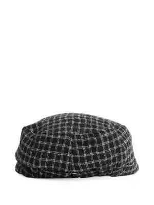 Undercover Check-pattern Wool Cap