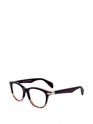 Rag & Bone Tortoiseshell-effect Geometric-frame Glasses - Black