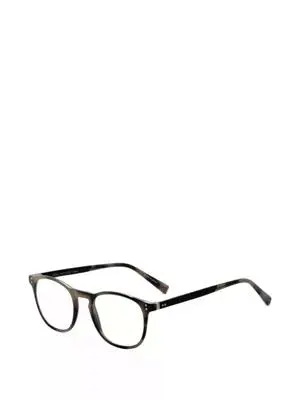 John Varvatos Round-frame Glasses - Grey