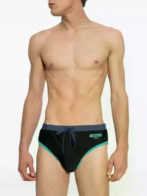 Moschino Logo-print Drawstring Swimming Trunks