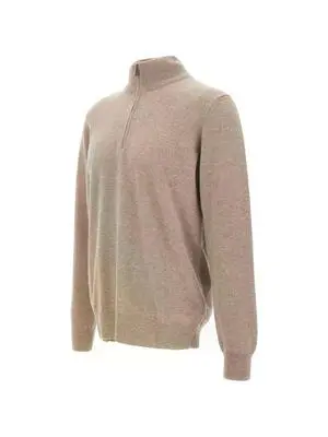 DELLA CIANA Half-zip Knit Sweater
