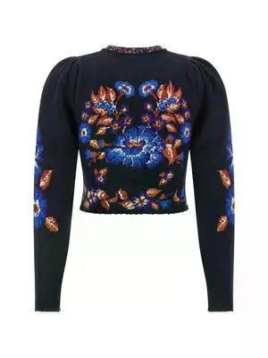 Farm Rio Bow Garden Floral-inlay Top