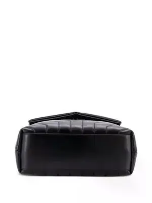 Saint Laurent Loulou Matelassé Chevron Leather Small Shoulder Bag - Black