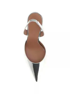 Amina Muaddi Holli Slingback Heeled Pumps