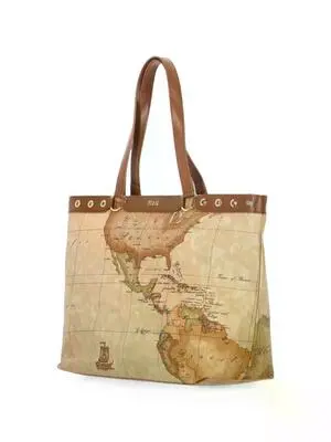 ALVIERO MARTINI 1° CLASSE Geo Classic Map Print Tote Bag