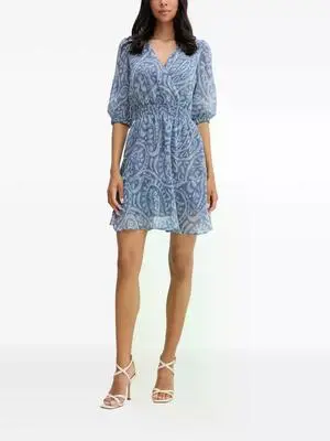 MORGAN Paisley-print Wrap-style Dress