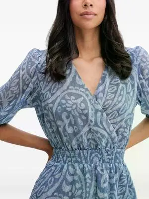 MORGAN Paisley-print Wrap-style Dress