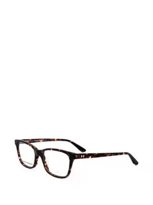 Under Armour Tortoiseshell-effect Rectangle-frame Glasses - Brown