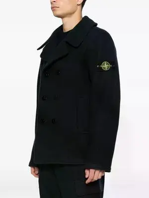 Stone Island Double-breasted Pea Coat