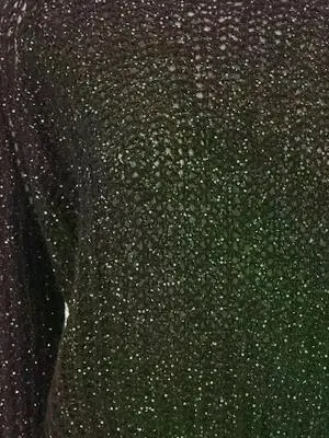 KAOS Sequin-embellished Openwork-knit Sweater
