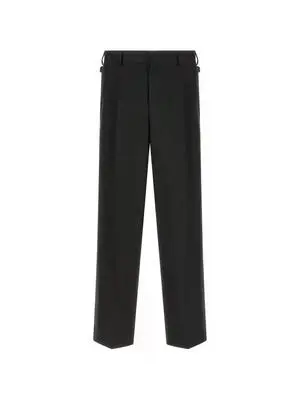 CELLAR DOOR Nev Pleated Straight-leg Trousers - Black