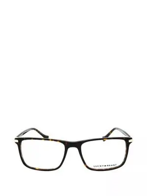Lucky Brand D412 Tortoise-shell Rectangle-frame Glasses - Brown