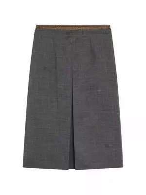 Prada Rush-stitch Midi-skirt