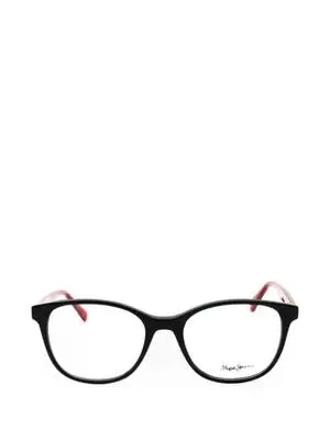 Pepe Jeans Round Frame Eyeglasses - Black