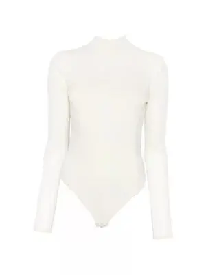 Elisabetta Franchi Mesh-panel Bodysuit - Neutrals