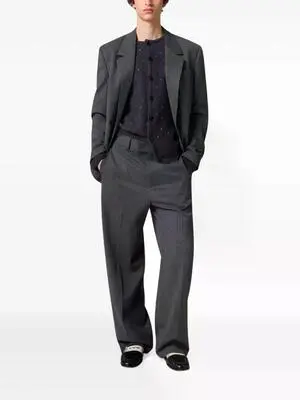 MSGM Pinstripe-pattern Double-breasted Jacket